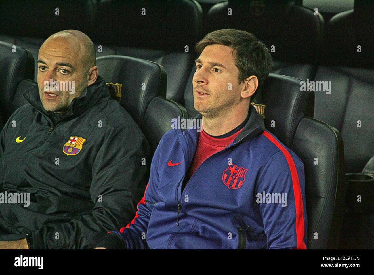 Lionel Messi During the Champion League2012 - 2013,FC Barcelone - Paris ...