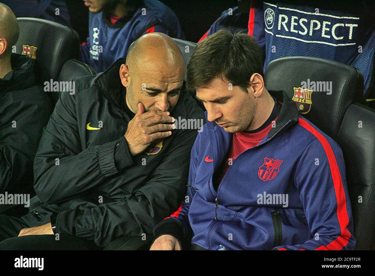 Lionel Messi During the Champion League2012 - 2013,FC Barcelone - Paris ...