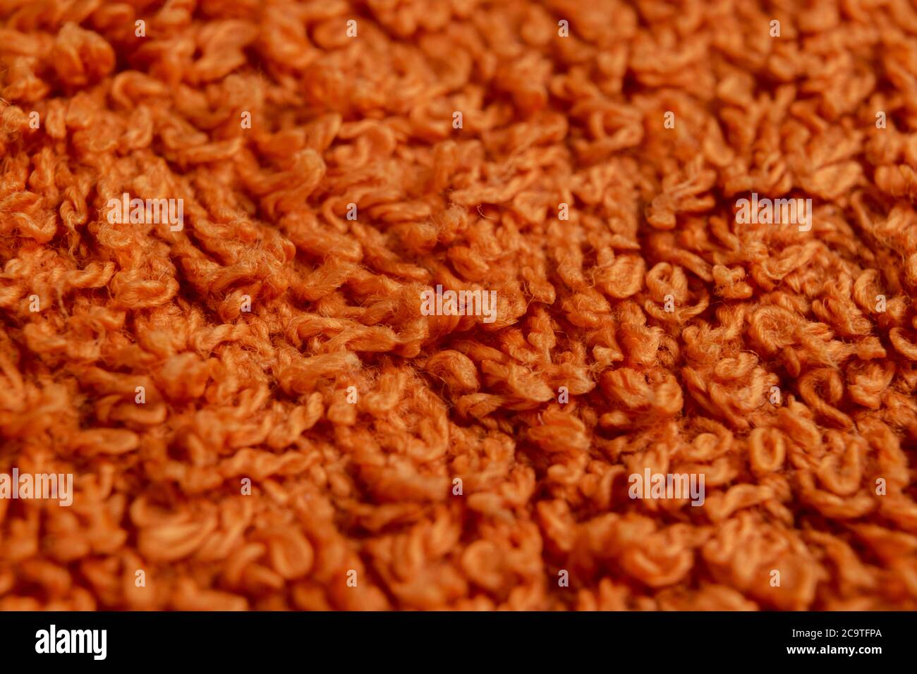 Macro shot red cotton fabric texture. Linen natural canvas texture with ...