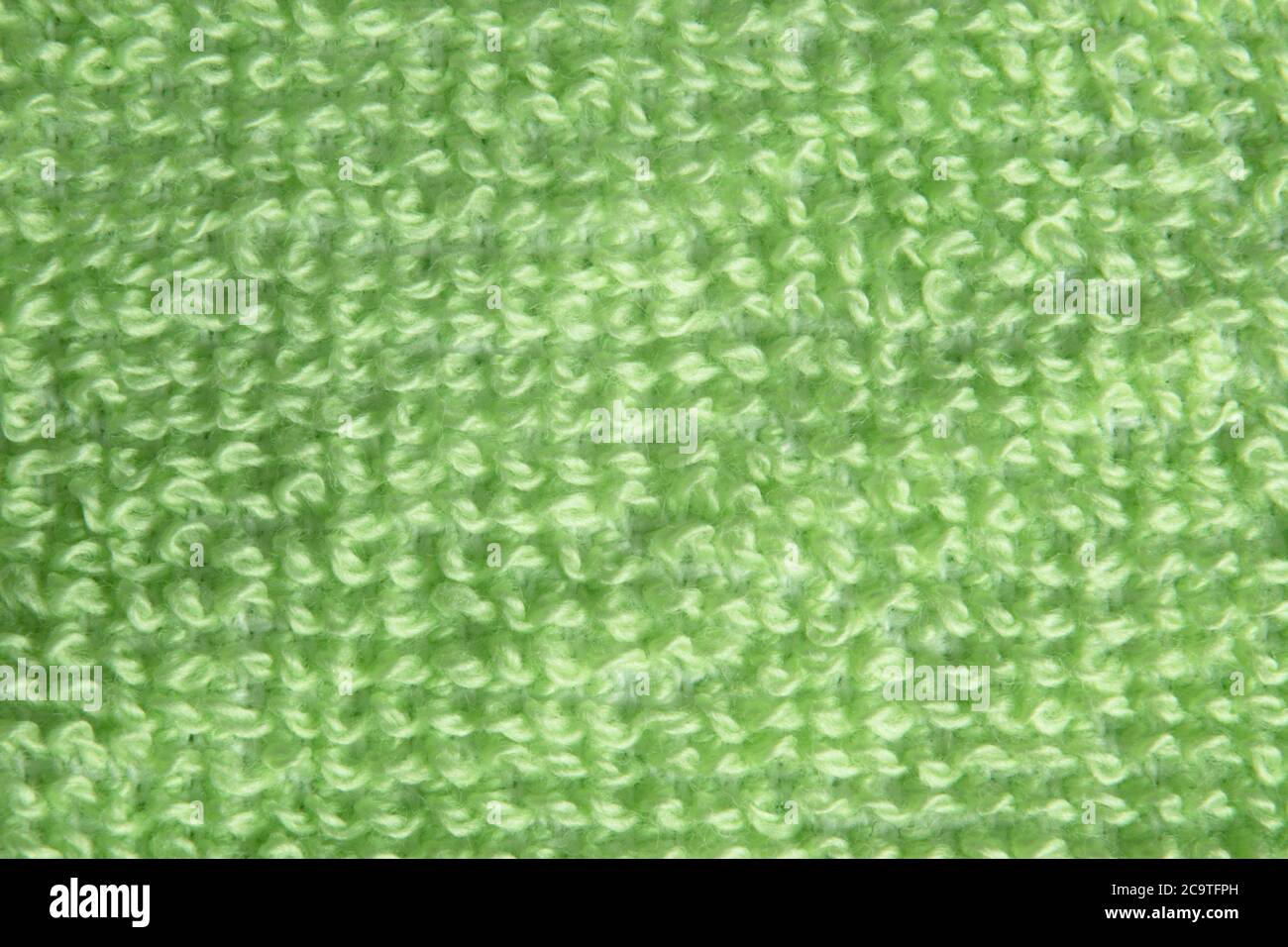 Macro shot green cotton fabric texture. Linen natural canvas texture ...