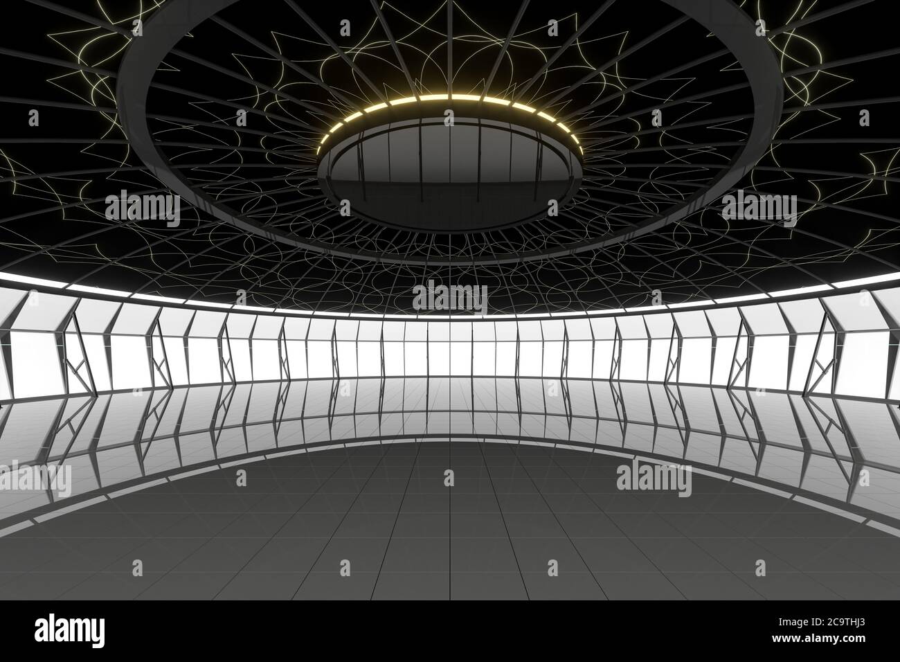 Reflective room for 3d hi-res stock photography and images - Alamy