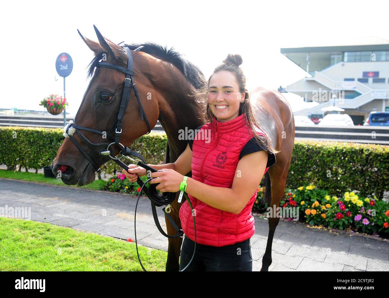 Camphor is pitched with groomer Danielle Murray (right) after winning ...