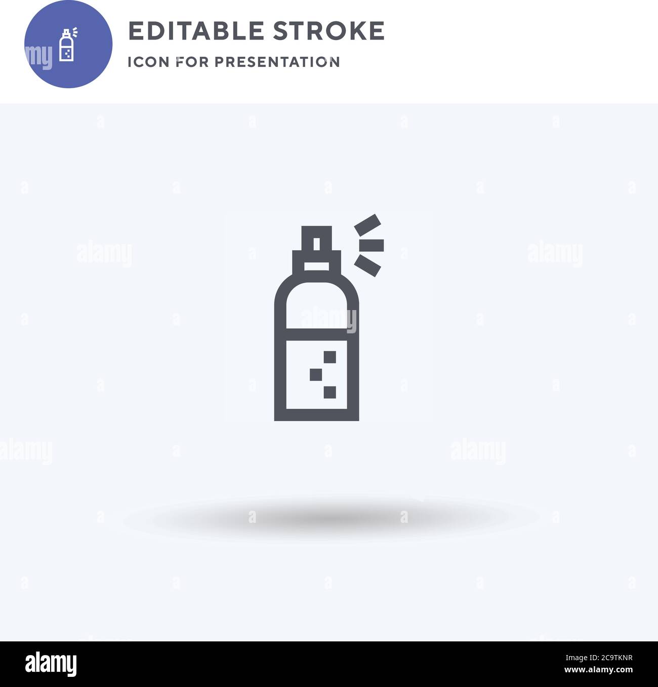 Spray icon vector, filled flat sign, solid pictogram isolated on white ...