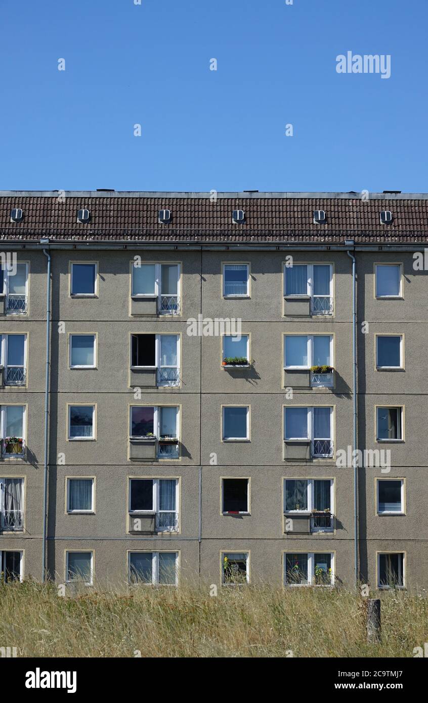 Berlin, Germany. 31st July, 2020. The facade of a prefabricated ...