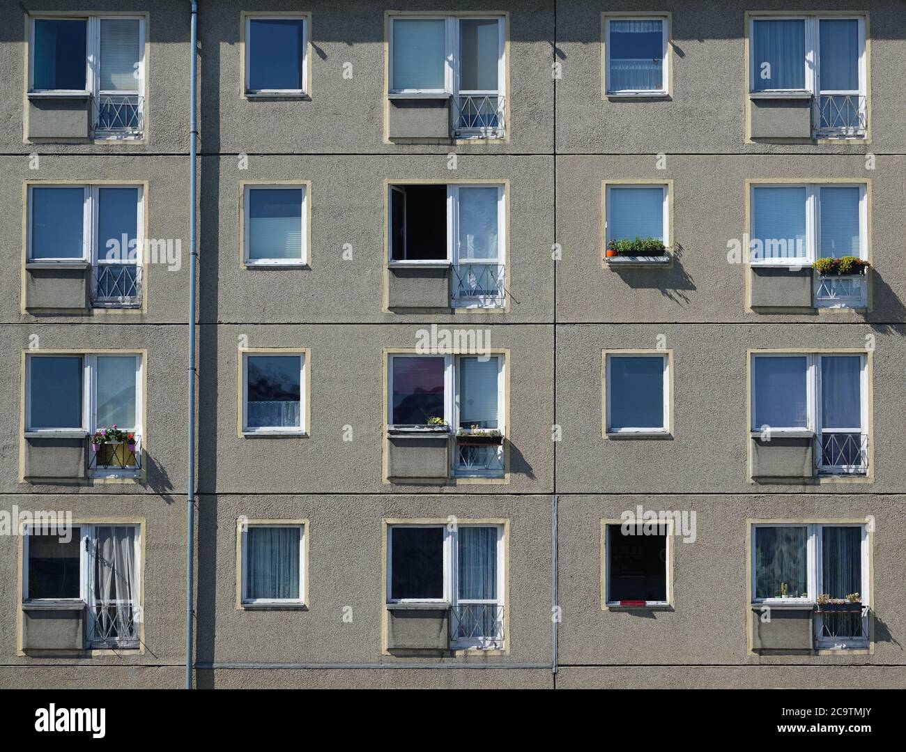 Berlin, Germany. 31st July, 2020. The facade of a prefabricated ...