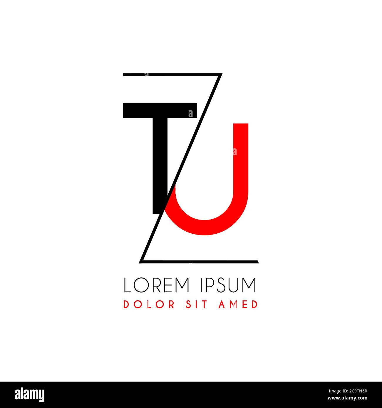 Tu label Stock Vector Images - Alamy