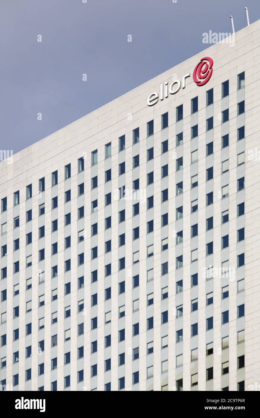 Paris La Defense, France - November 11, 2019: Elior building at Paris ...