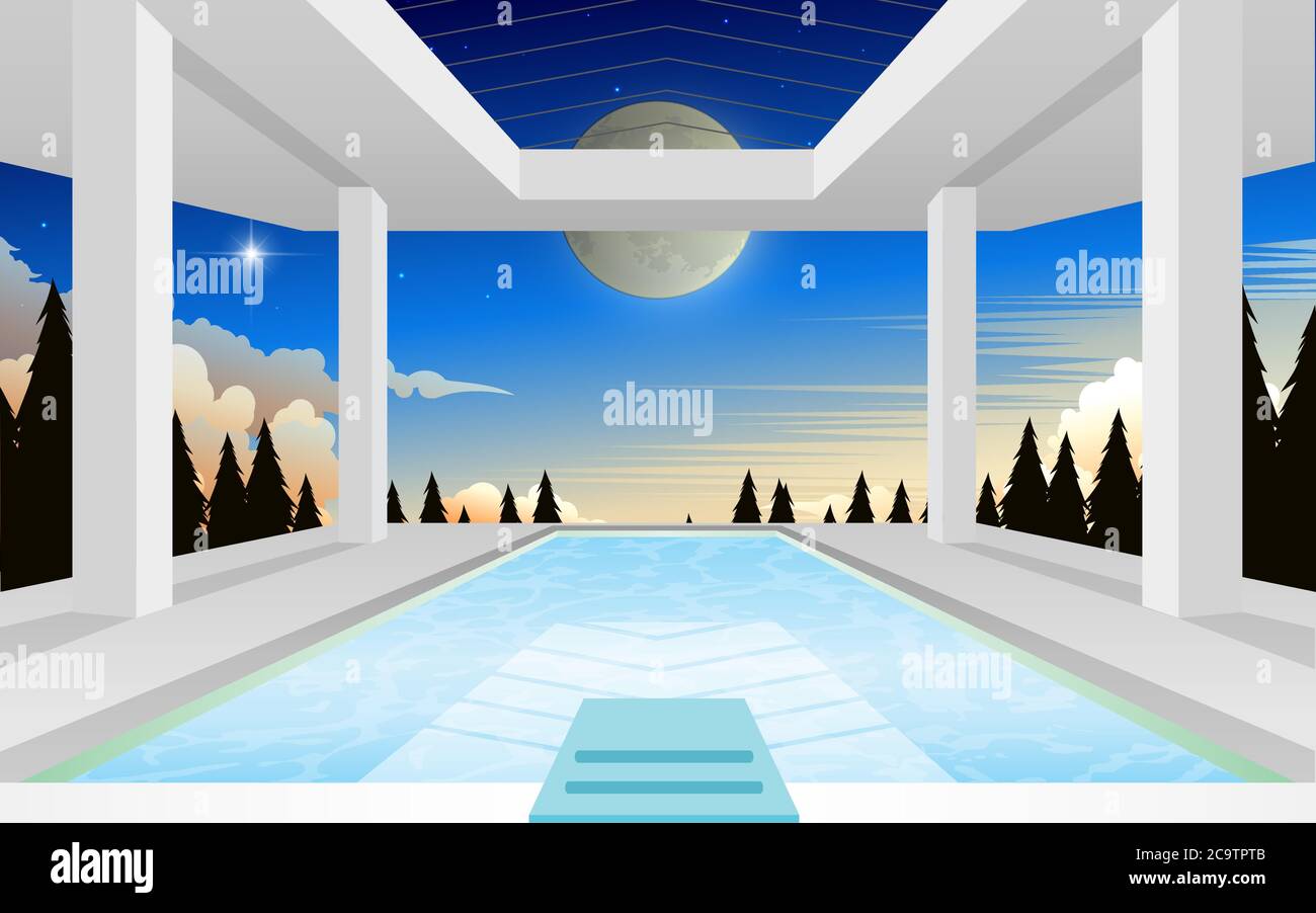 Villa and spa resort Stock Vector Images - Alamy