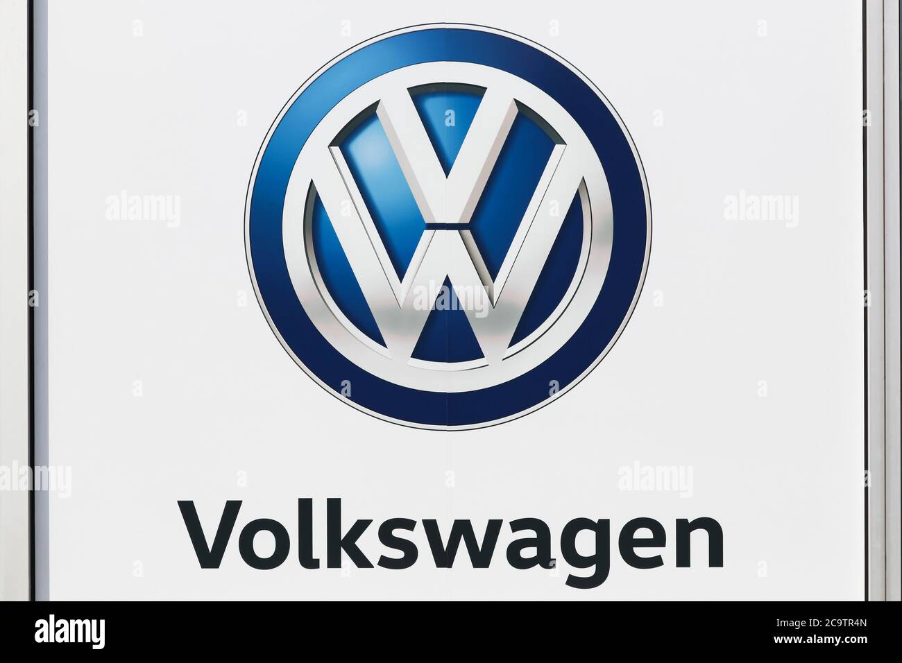 Vw volkswagen dealer dealership sign hi-res stock photography and ...