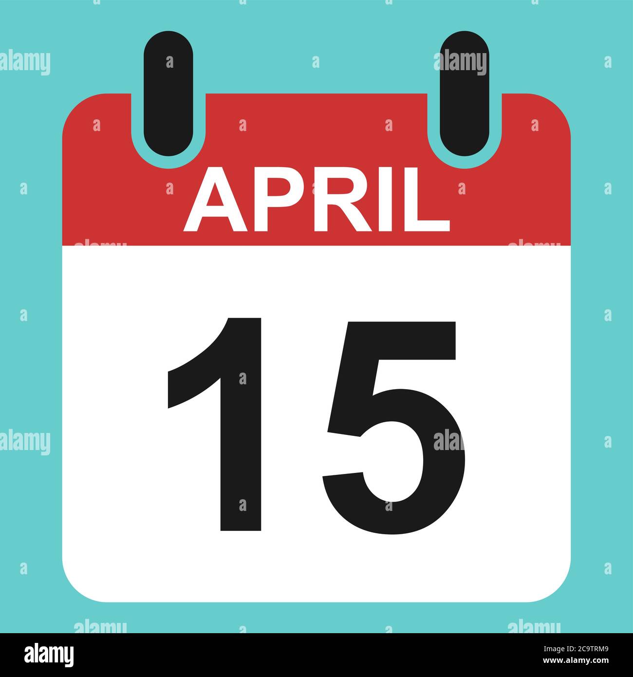 Calendar icon, date event symbol isolated on white background. Vector ...