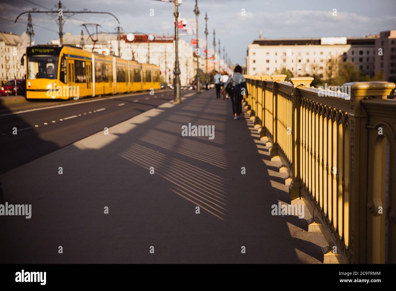 Sunset on margaret bridge hi-res stock photography and images - Alamy