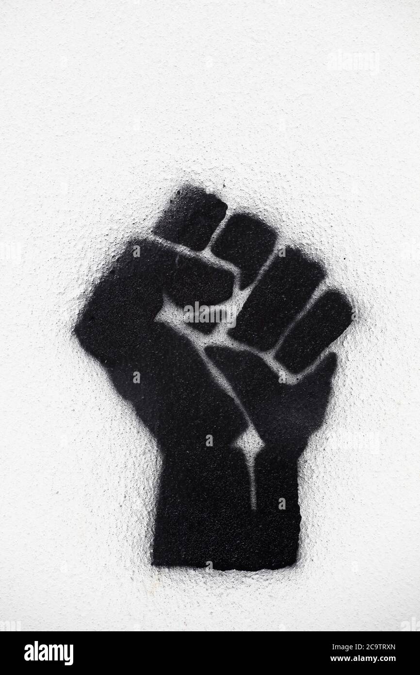 Hand fist power symbol hi-res stock photography and images - Alamy