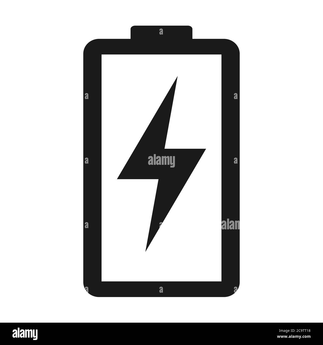 Battery charge indication icon. Vector illustration isolated on white ...