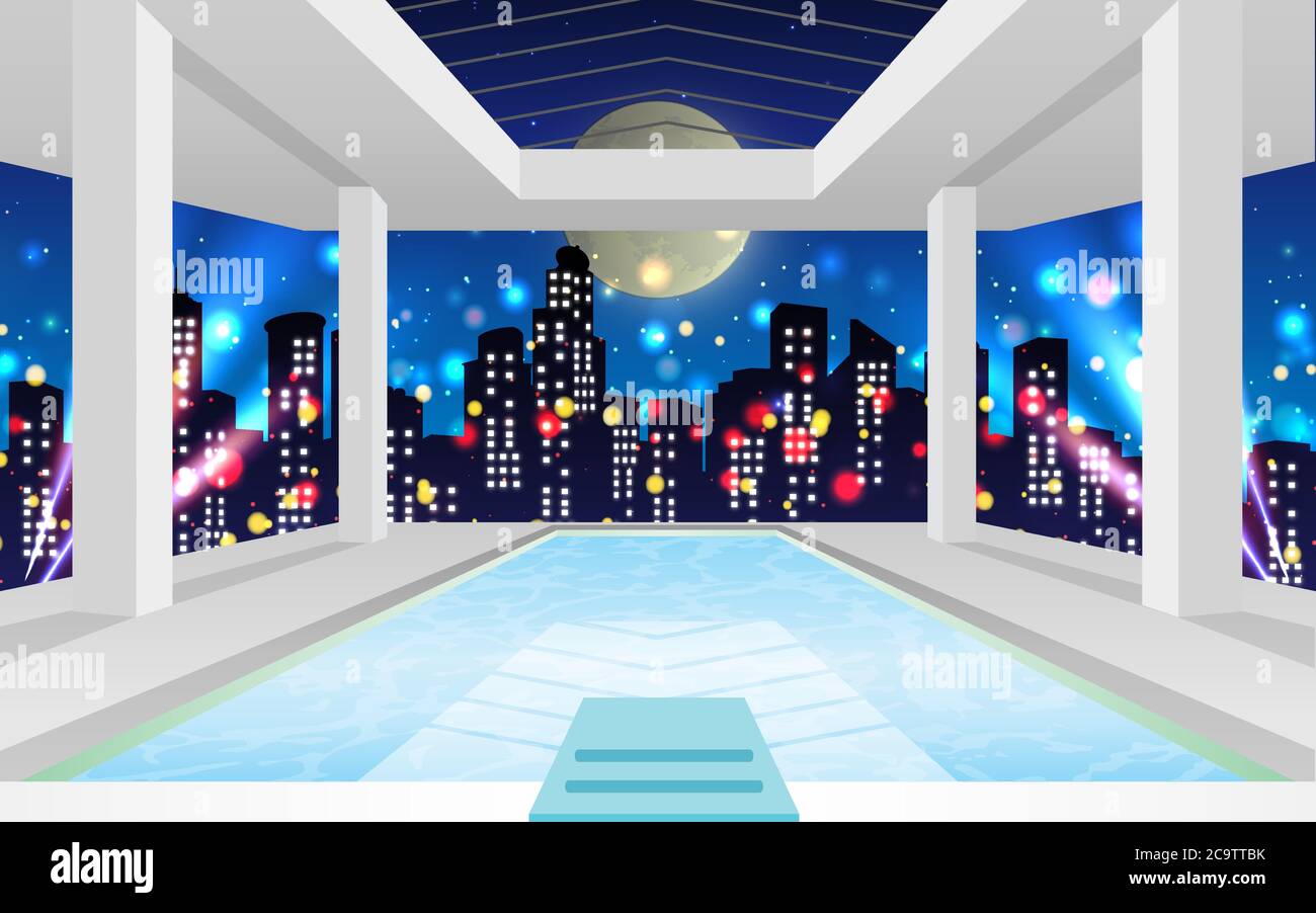 Hotel building in tropical Stock Vector Images - Alamy