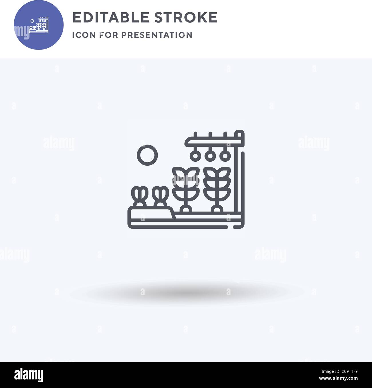 Garden icon vector, filled flat sign, solid pictogram isolated on white ...