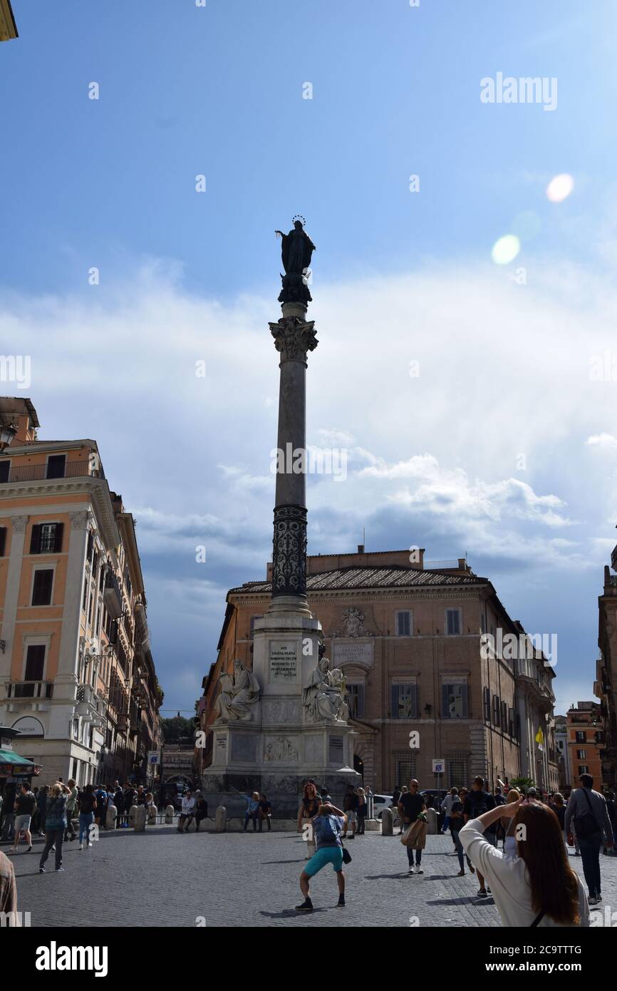 Colonna dell'Immacolata - Column of the Immaculate Conception near the ...