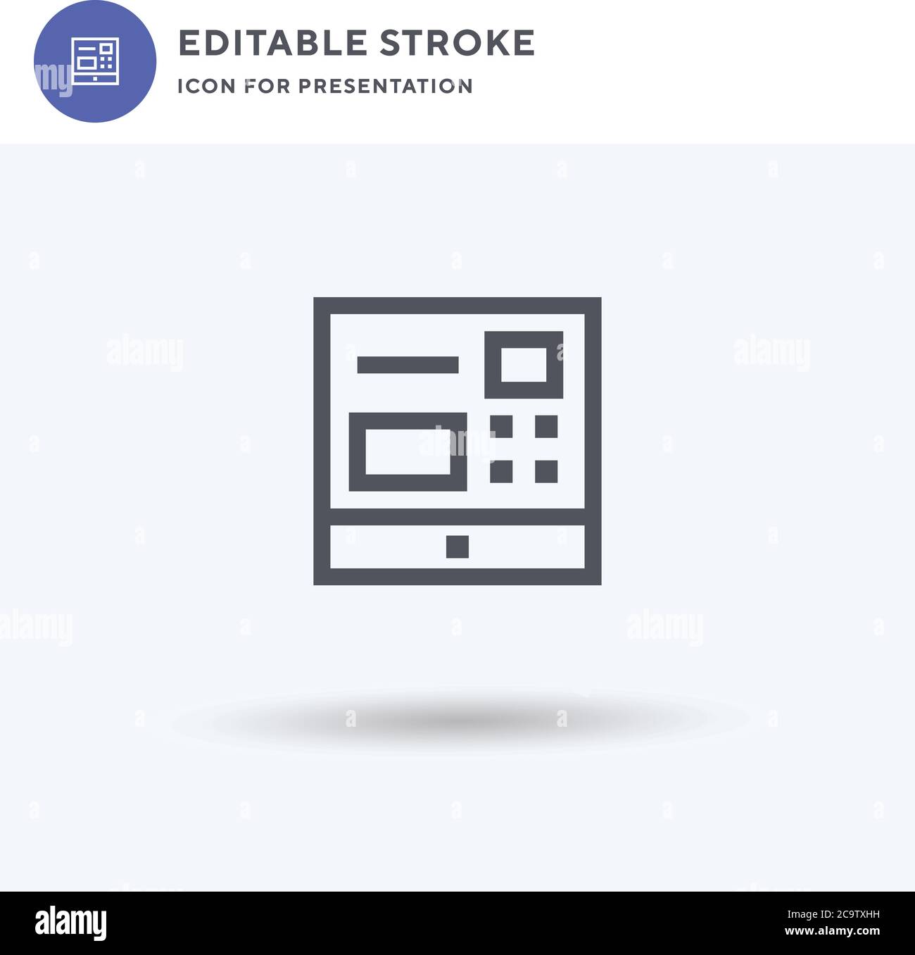 Cashier icon vector, filled flat sign, solid pictogram isolated on ...