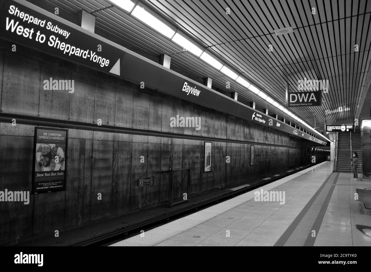 Empty ttc subway station Black and White Stock Photos & Images - Alamy