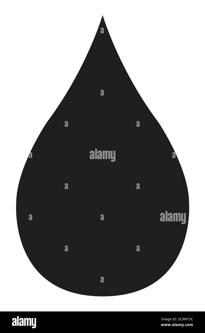 Water drop icon, aque nature symbol. Sign isolated design vector ...