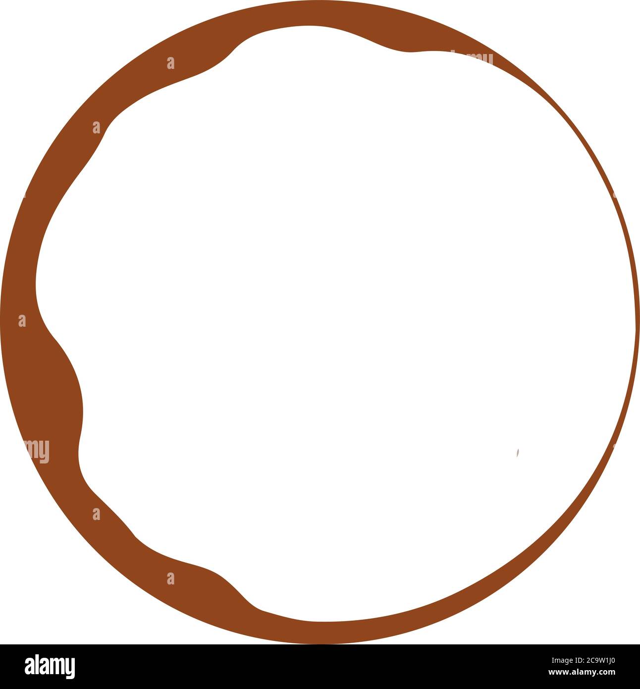 Cartoon Illustrations of Coffee Cup Ring Stain Vector Stock Vector ...