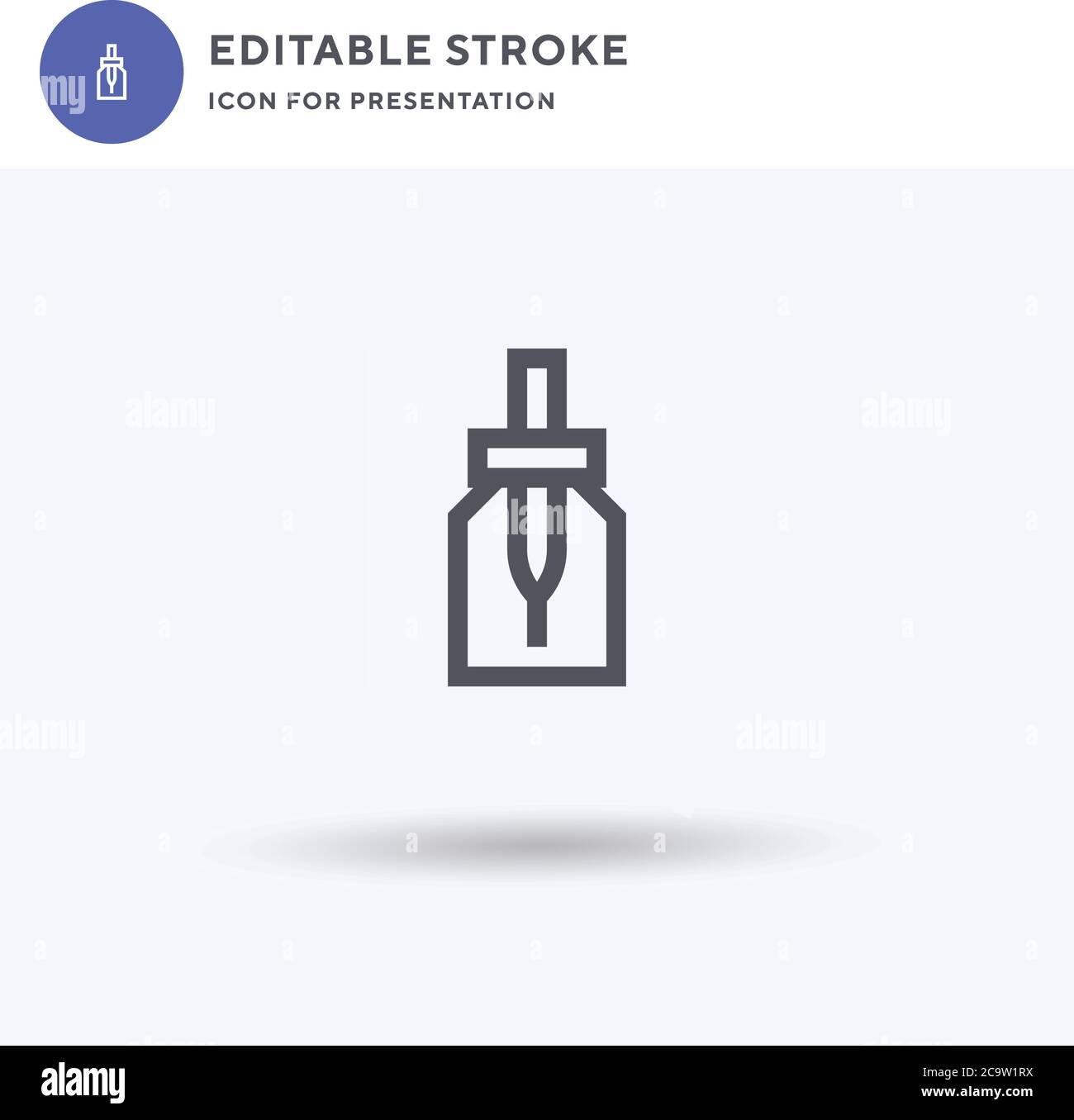 Dropper icon vector, filled flat sign, solid pictogram isolated on ...