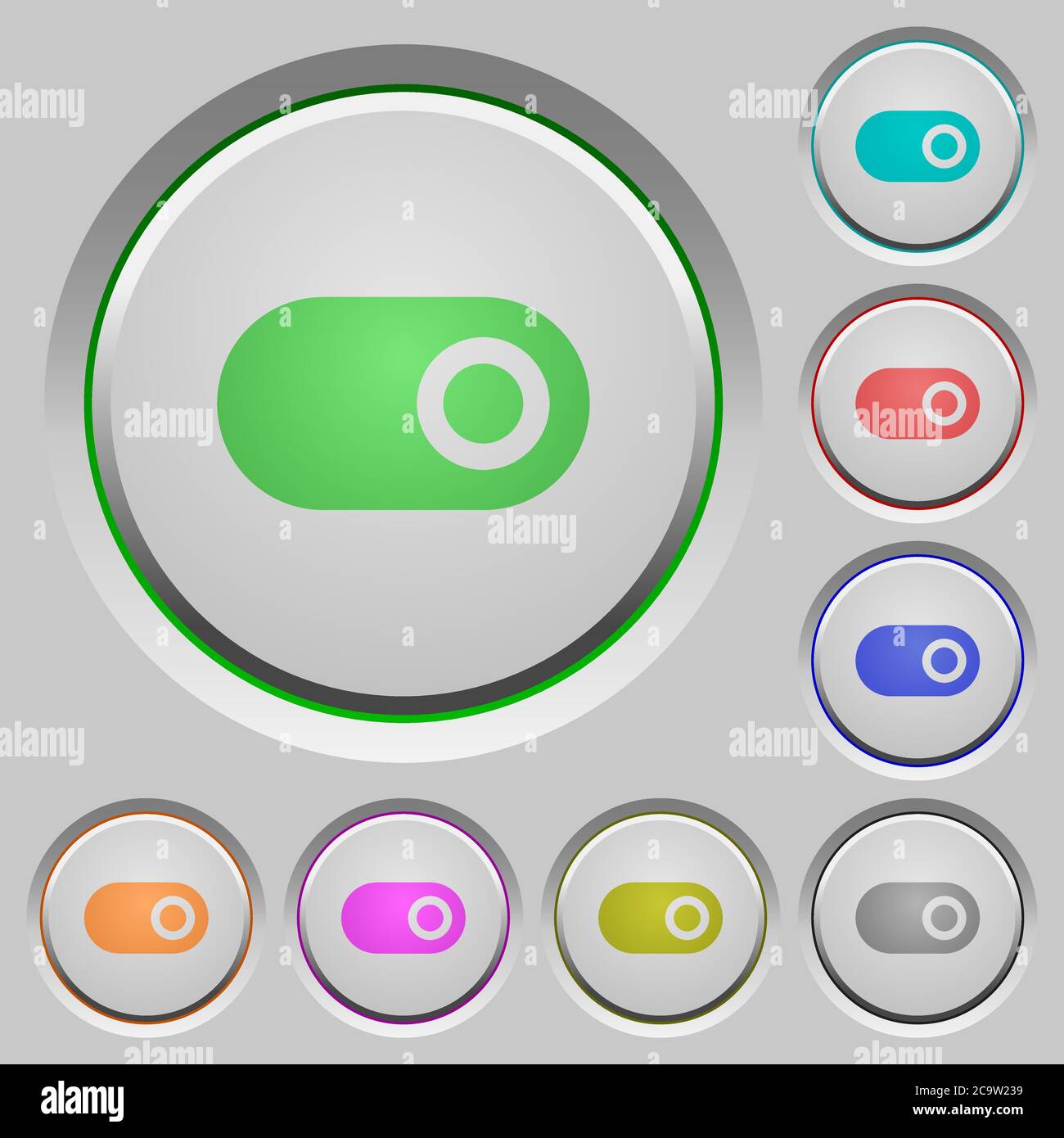 Crank button Stock Vector Images - Alamy