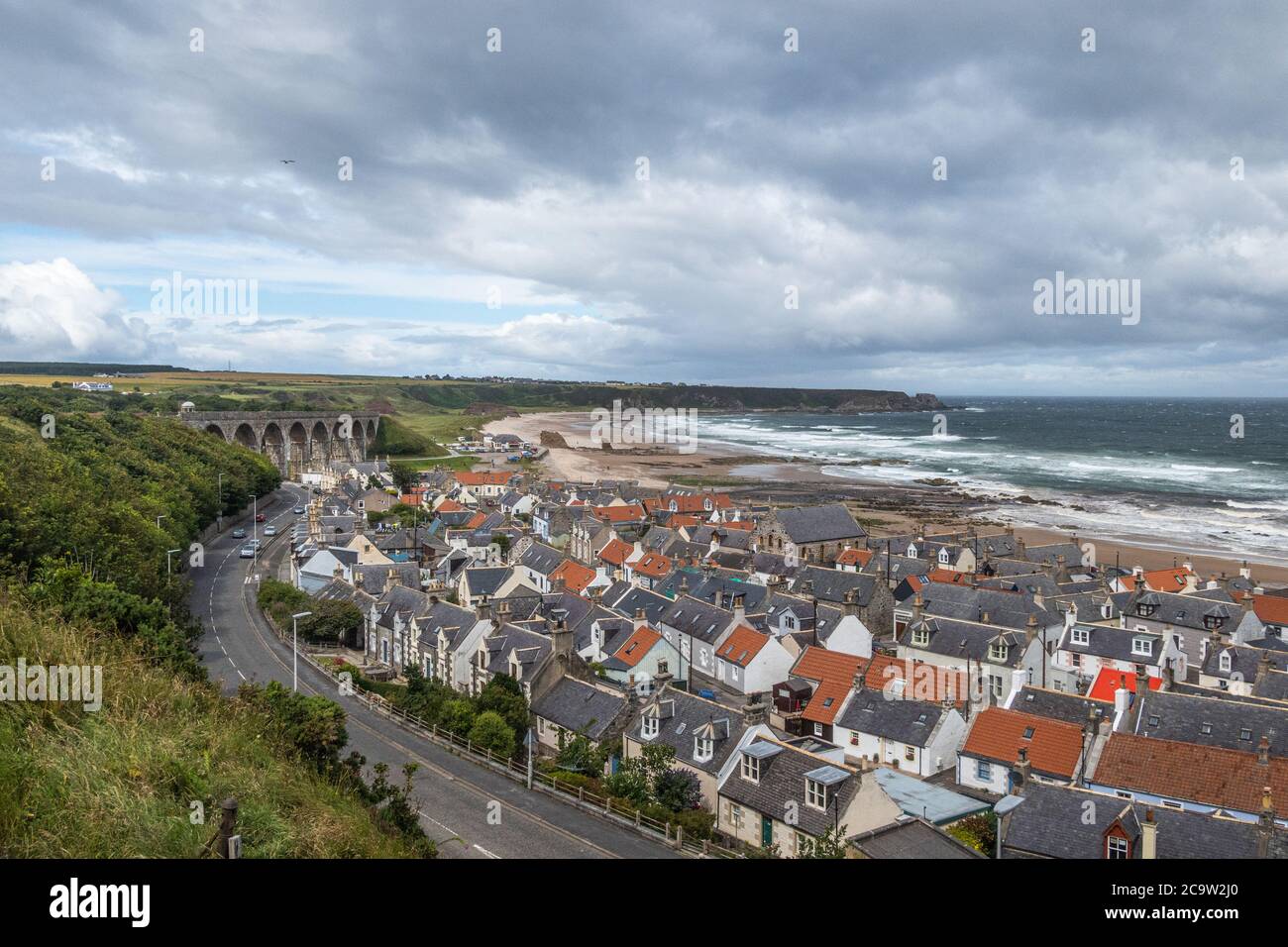 Village and harbour of Cullen, North East Scotland Stock Photo - Alamy