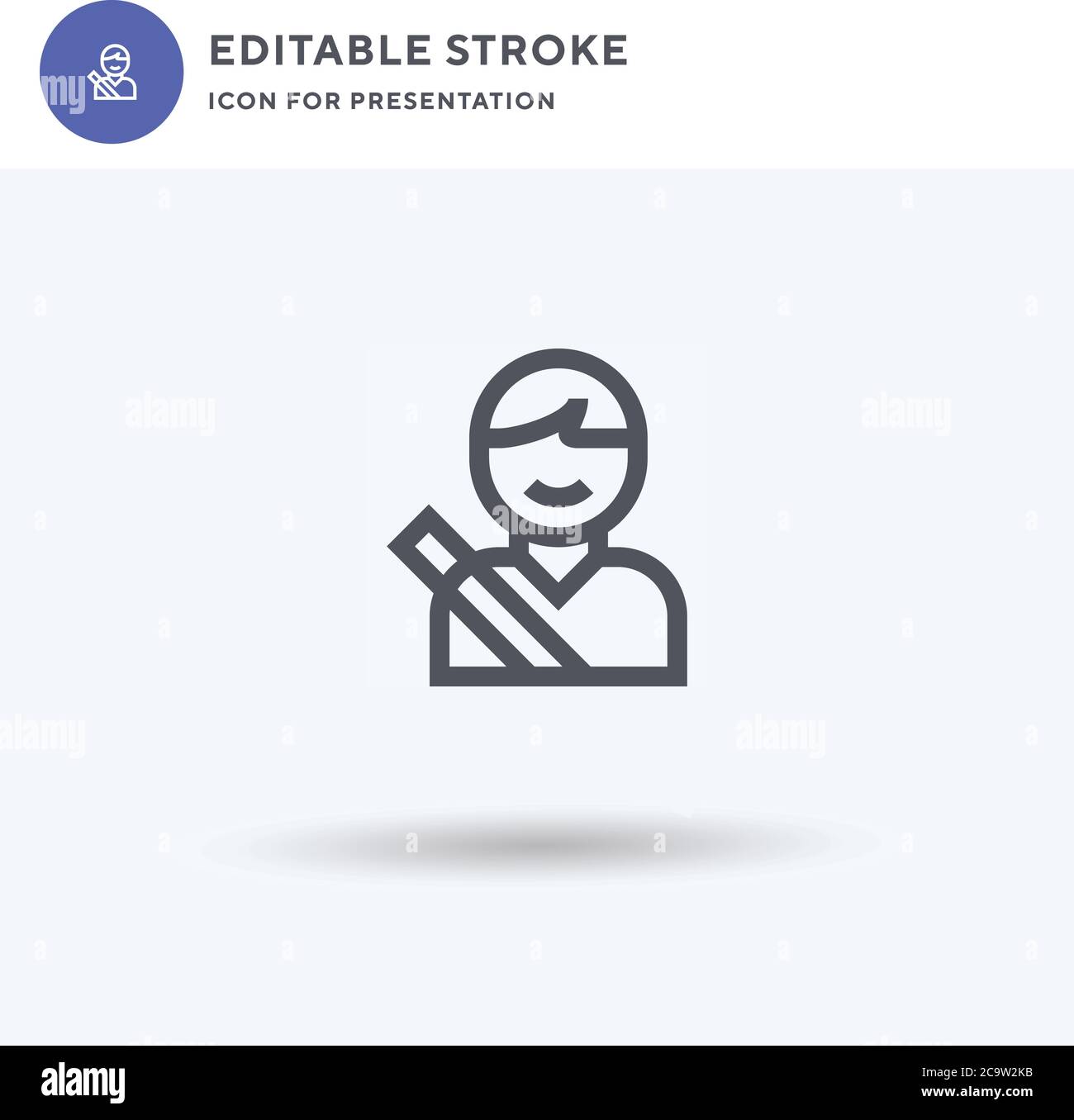 Passenger icon vector, filled flat sign, solid pictogram isolated on ...