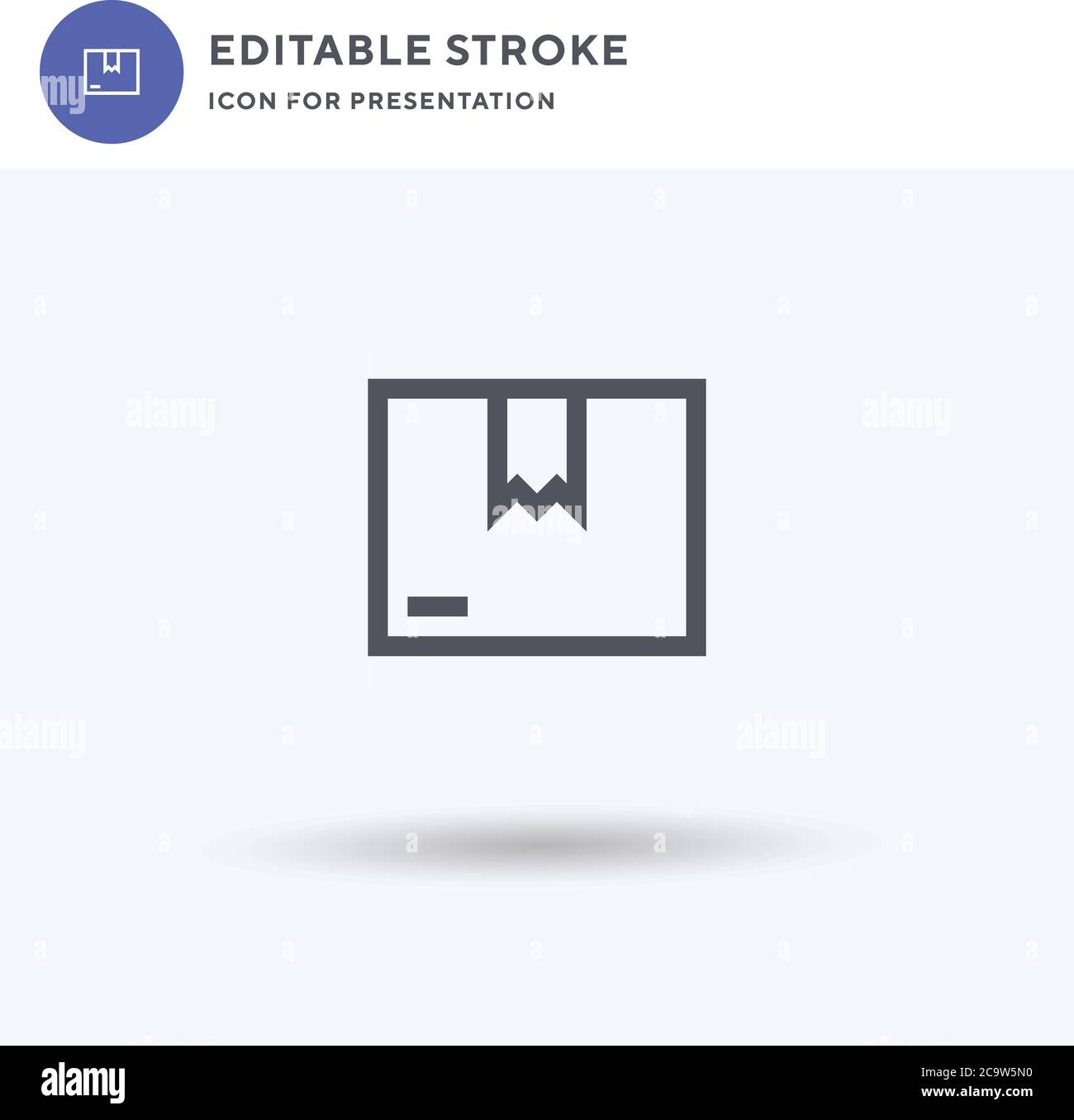 Packaging icon vector, filled flat sign, solid pictogram isolated on ...