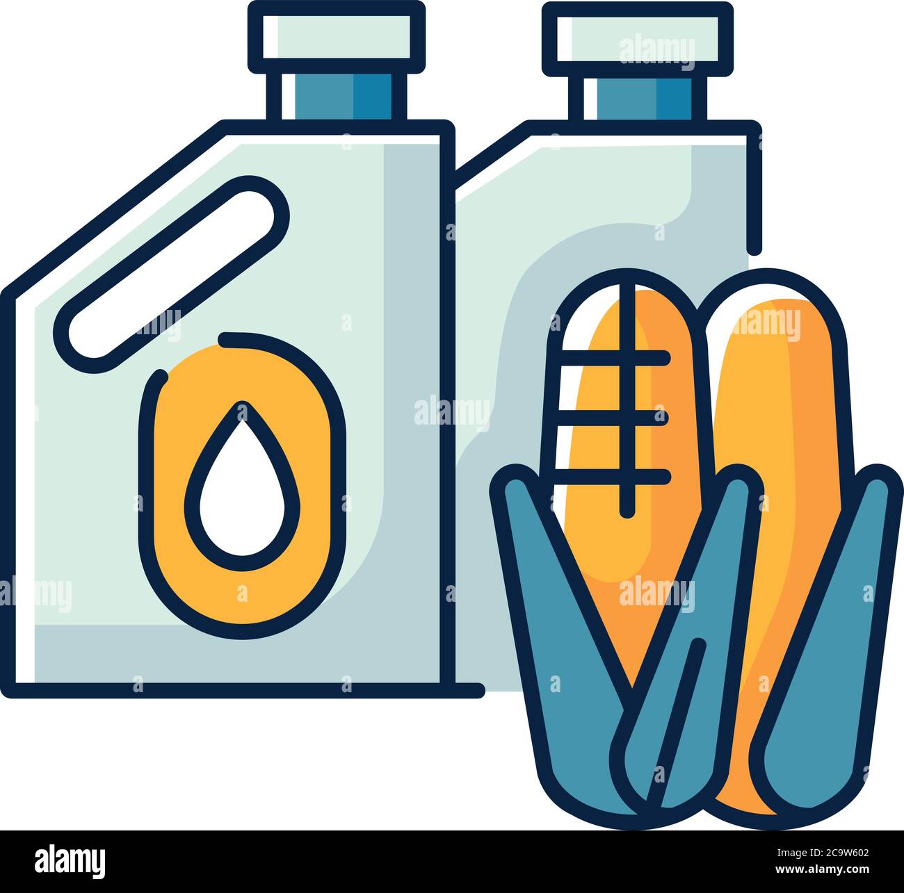 Biofuel RGB color icon. Alternative energy, environment conservation ...