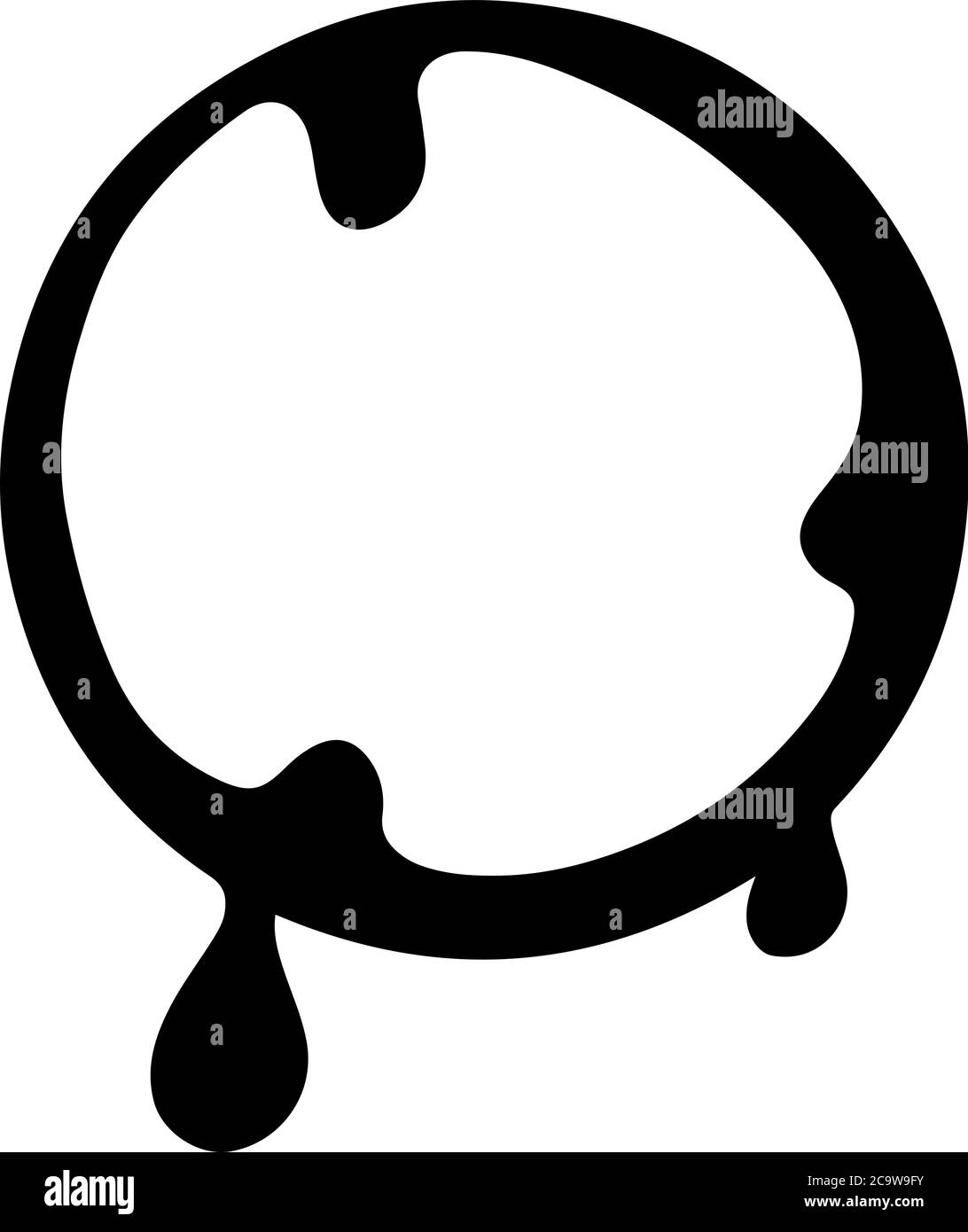 Cartoon Illustrations of Coffee Cup Ring Stain Vector Stock Vector ...