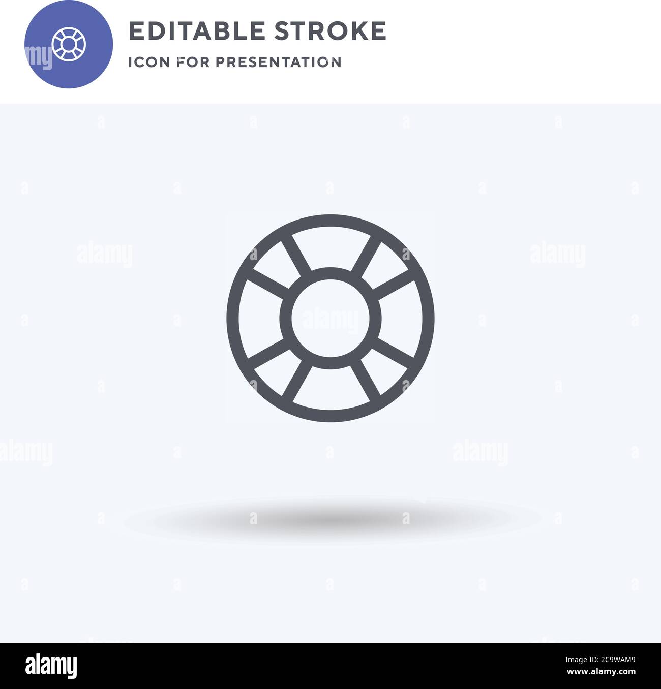 Lifesaver icon vector, filled flat sign, solid pictogram isolated on ...