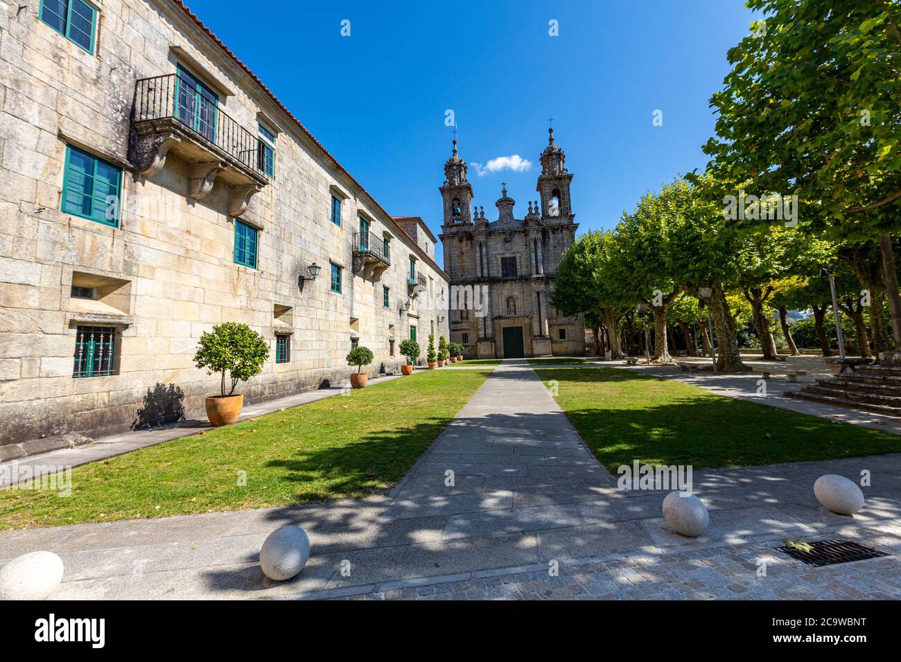 Monastery San Xoán de Poio, Poio, Province Pontevedra, Galicia, Spain ...