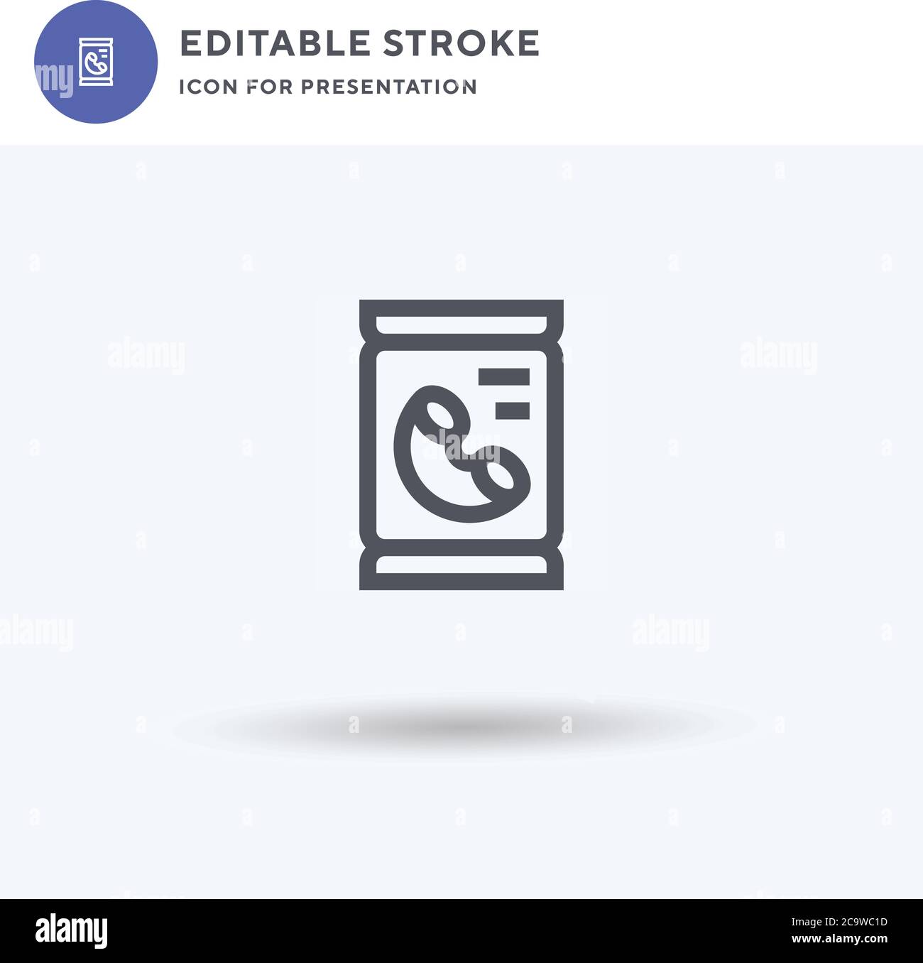 Macaroni icon vector, filled flat sign, solid pictogram isolated on ...