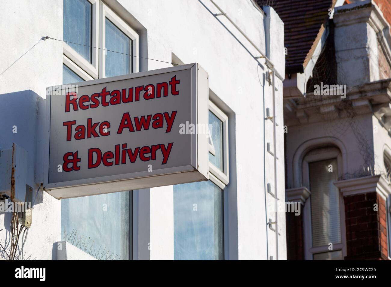 Takeaway sign hi-res stock photography and images - Alamy