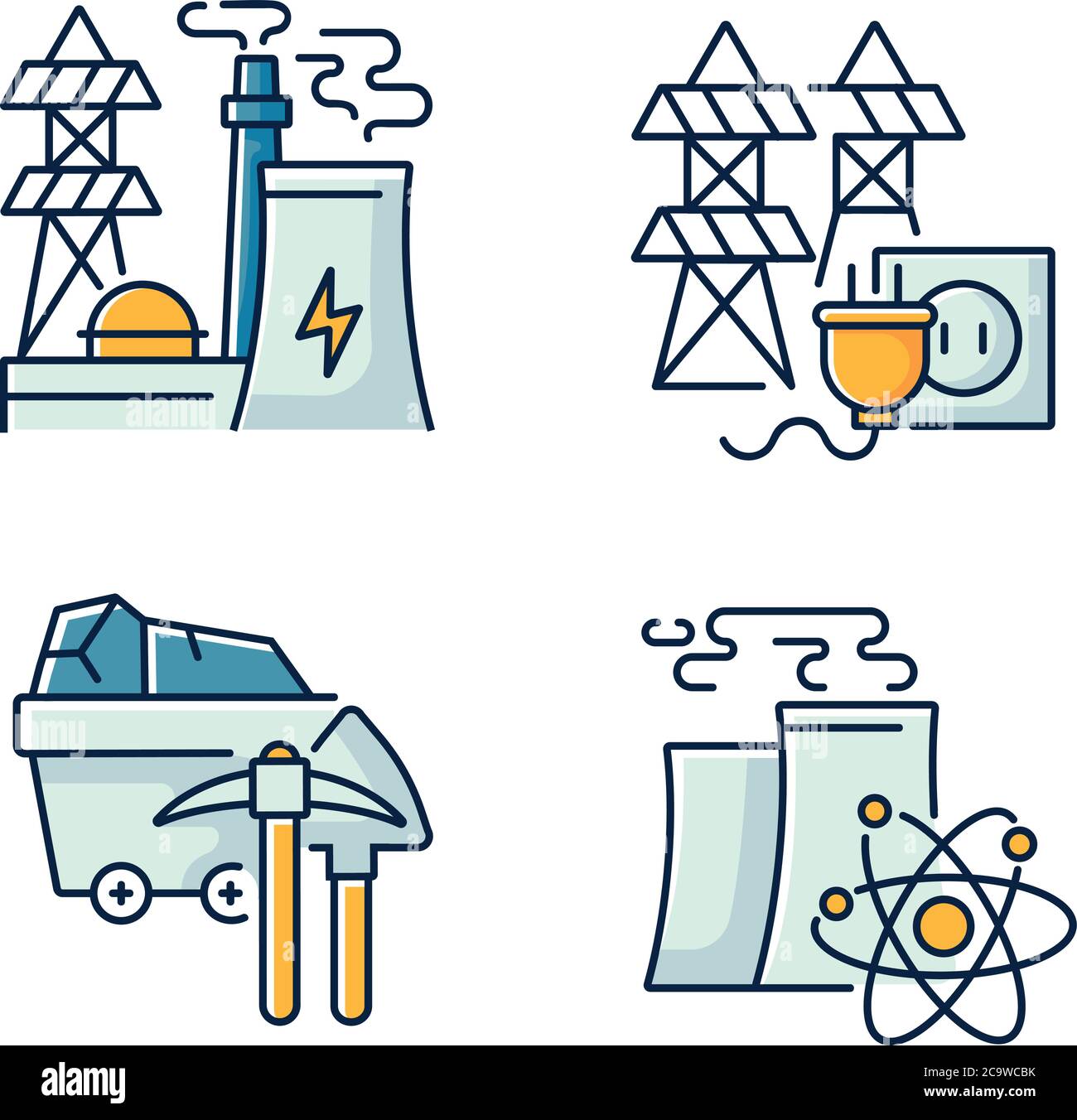 Electric Power Plant Icon