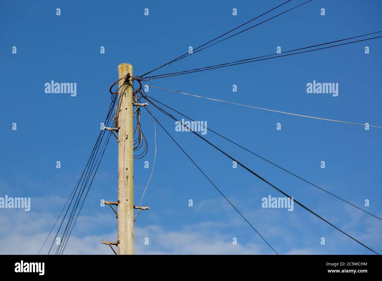 Telephone poles and wires hi-res stock photography and images - Alamy