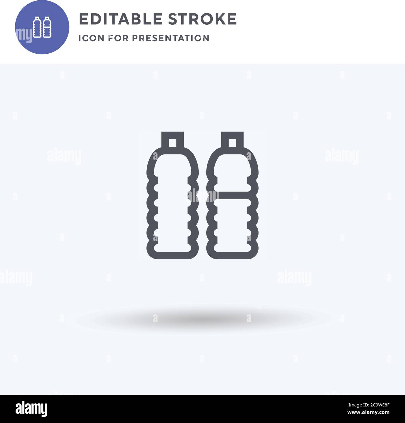 Water icon vector, filled flat sign, solid pictogram isolated on white ...