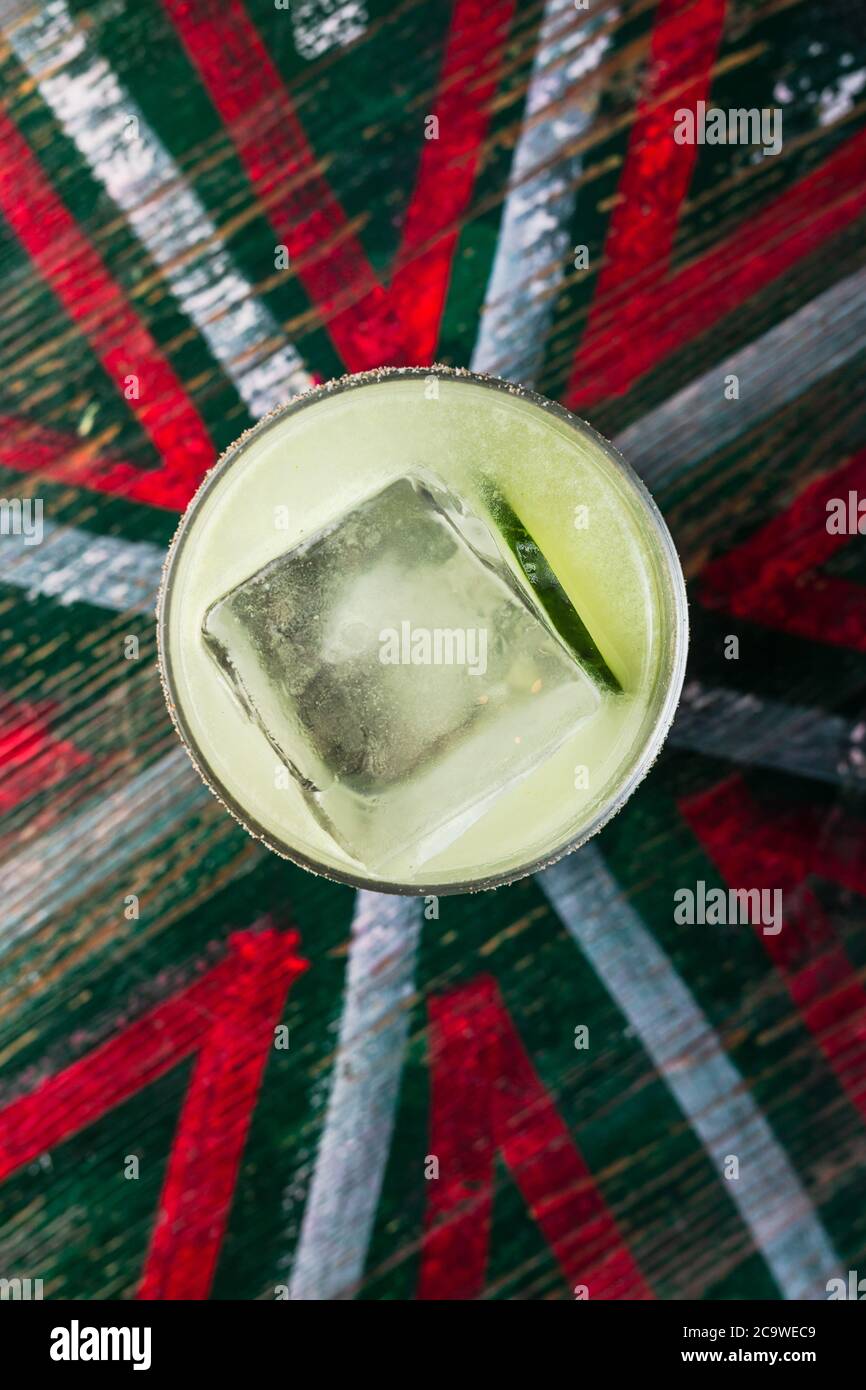Overhead shot of alcohol hi-res stock photography and images - Alamy
