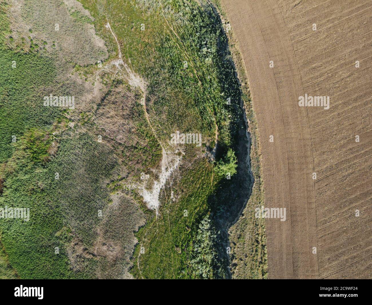Abstract nature from above - aerial view Stock Photo - Alamy