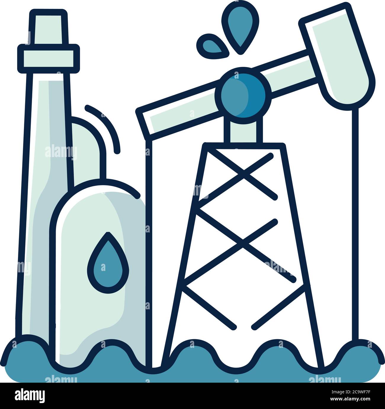 Fossil fuel exploitation Stock Vector Images - Alamy