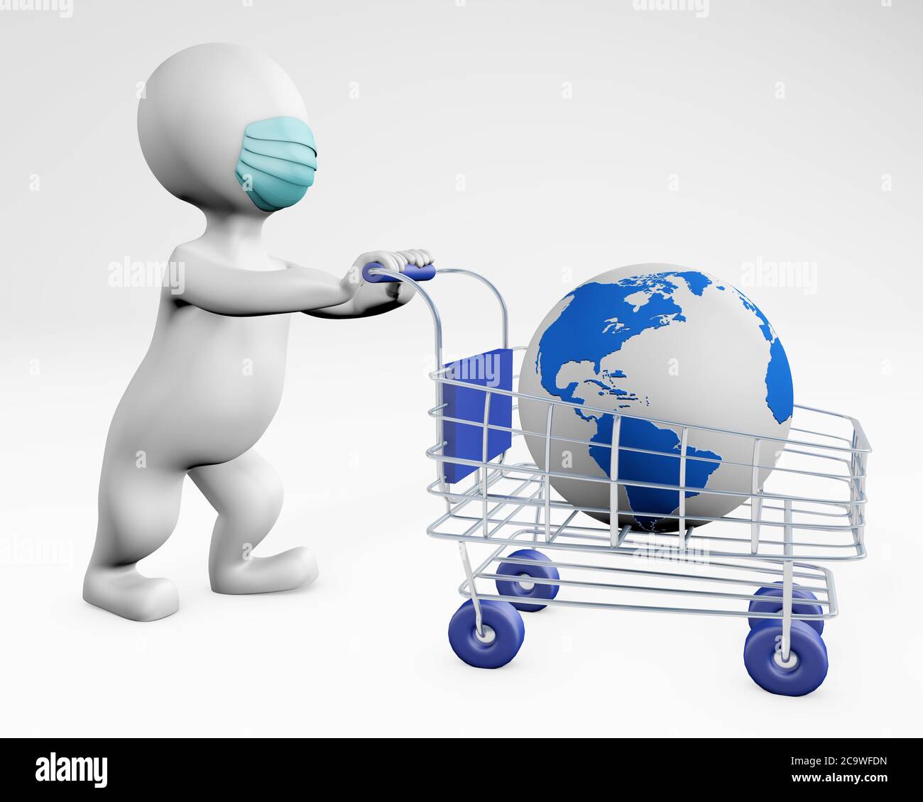 Global shopping cart hi-res stock photography and images - Alamy