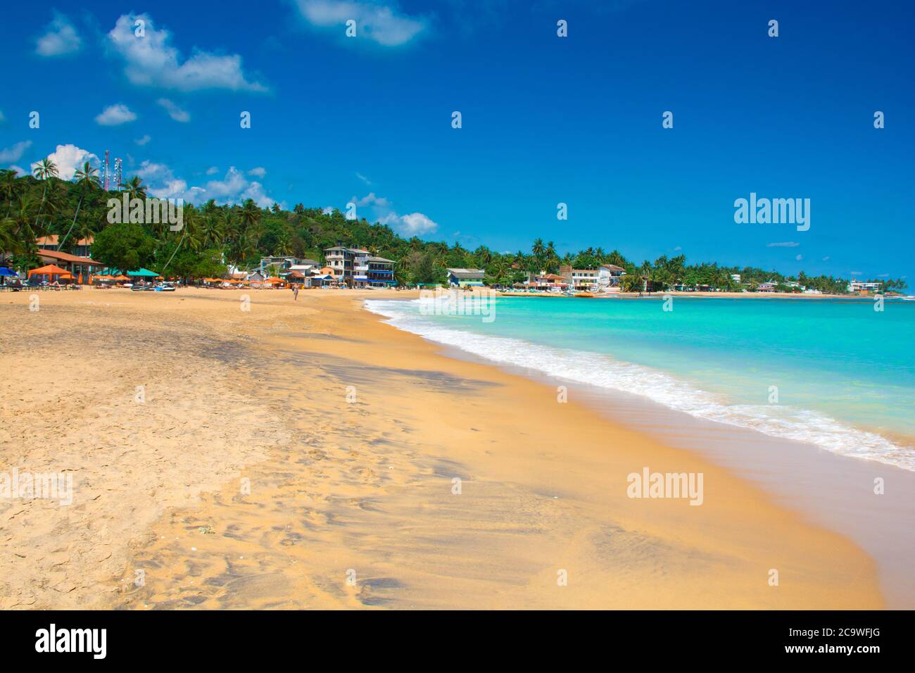 Unawatuna Beautiful beach in Sri Lanka Stock Photo - Alamy