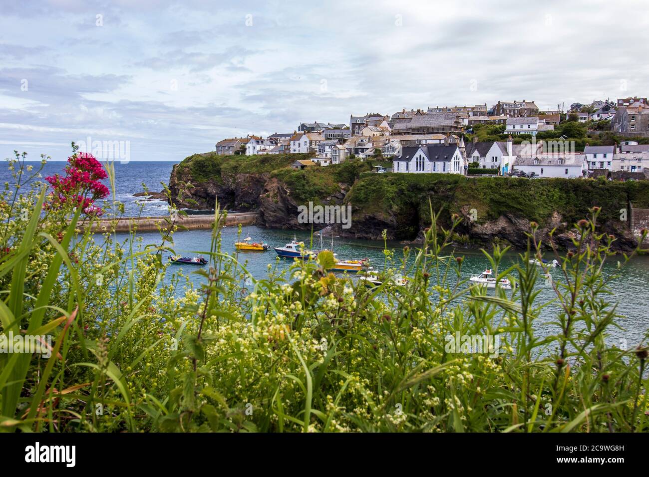 Town view port isaac hi-res stock photography and images - Alamy