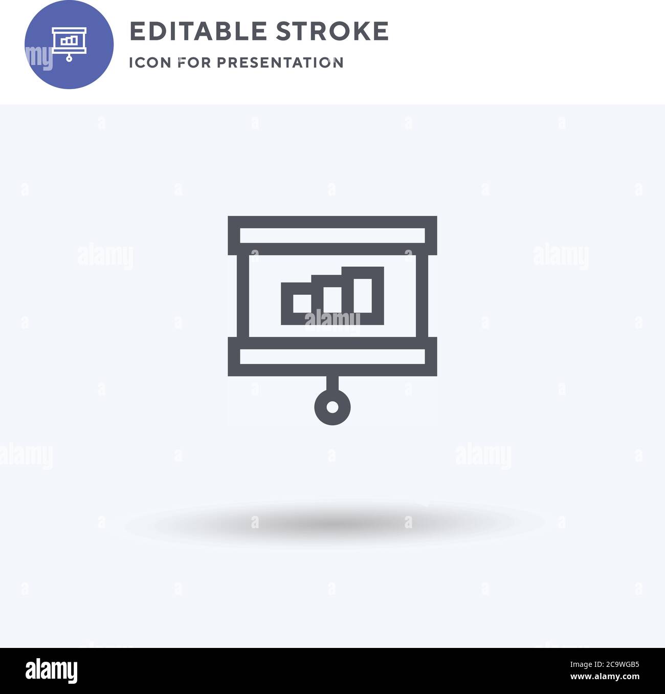 Statistics icon vector, filled flat sign, solid pictogram isolated on ...