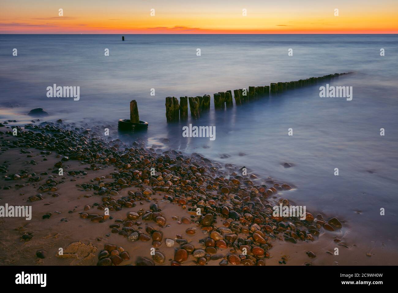 Beach in Gaski. Gaski, West Pomerania, Poland Stock Photo - Alamy