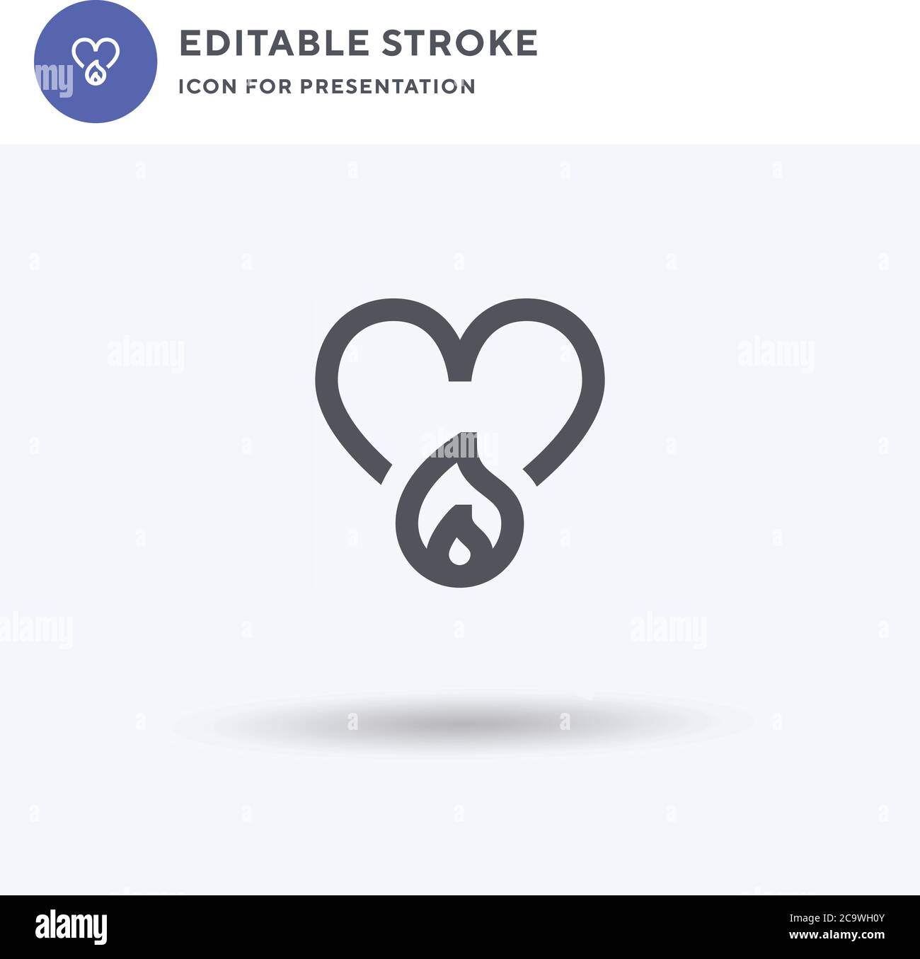 Passion icon vector, filled flat sign, solid pictogram isolated on ...