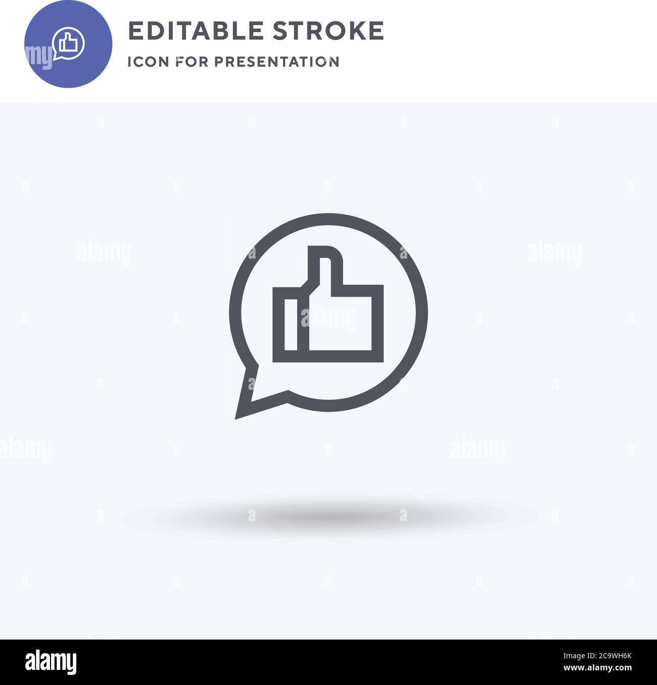 Good Review icon vector, filled flat sign, solid pictogram isolated on ...