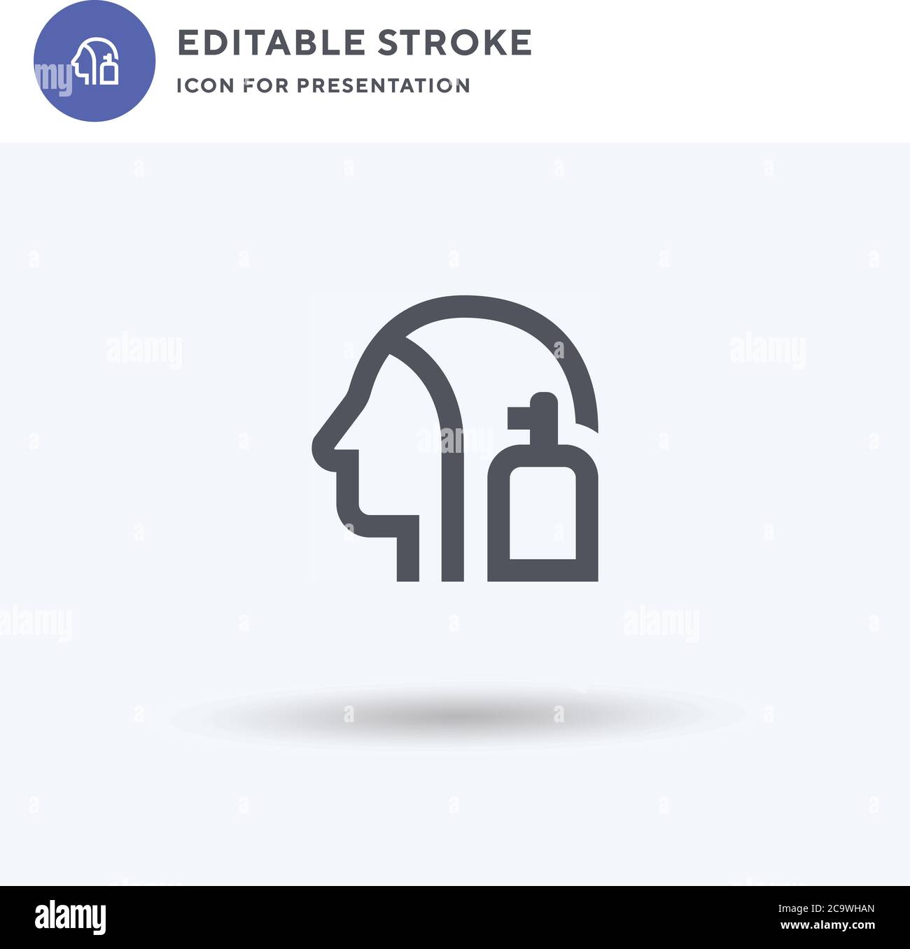 Female Head Shave Stock Vector Images - Alamy