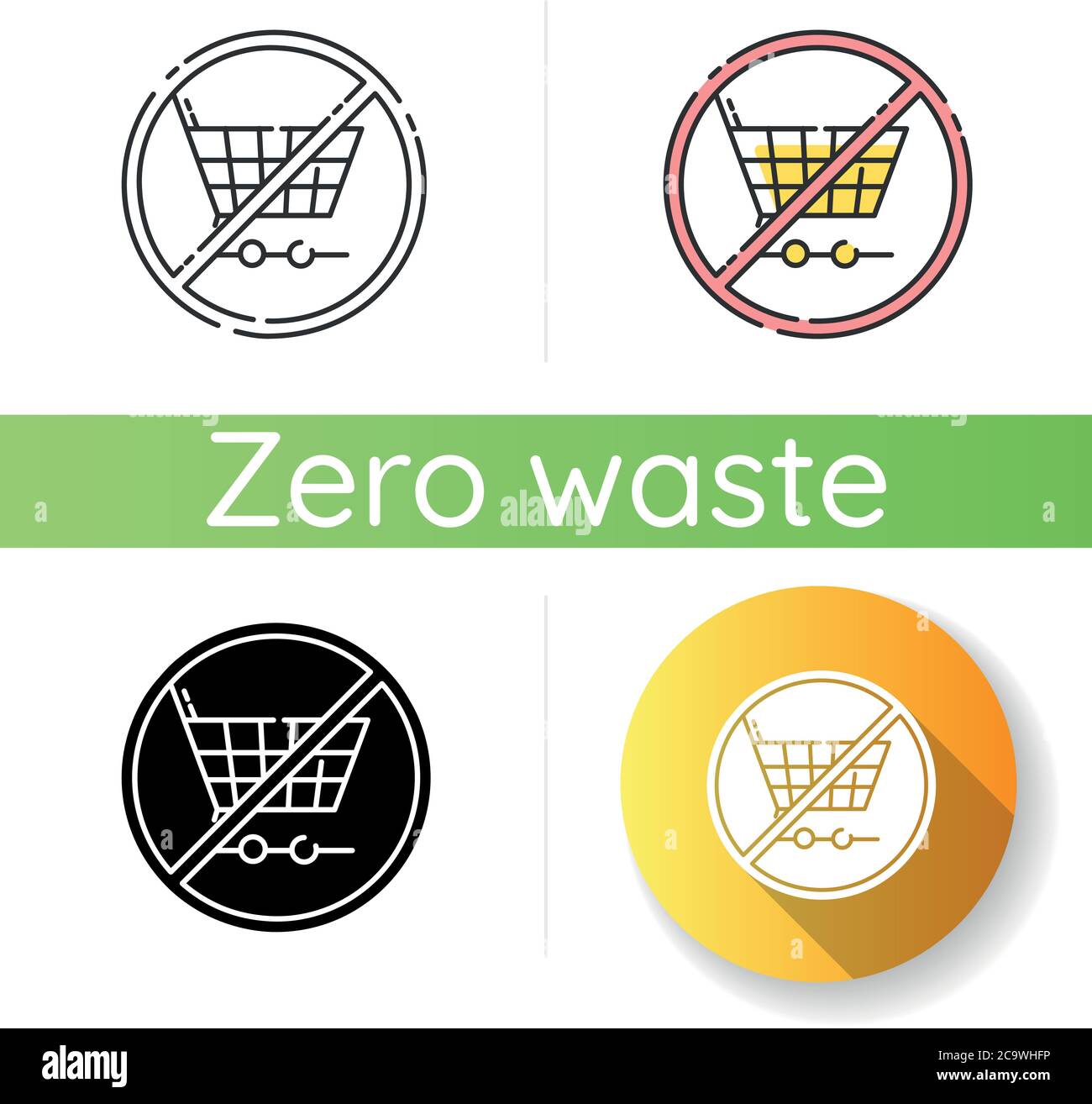 Anti consumerism icon. Linear black and RGB color styles. Sustainable ...